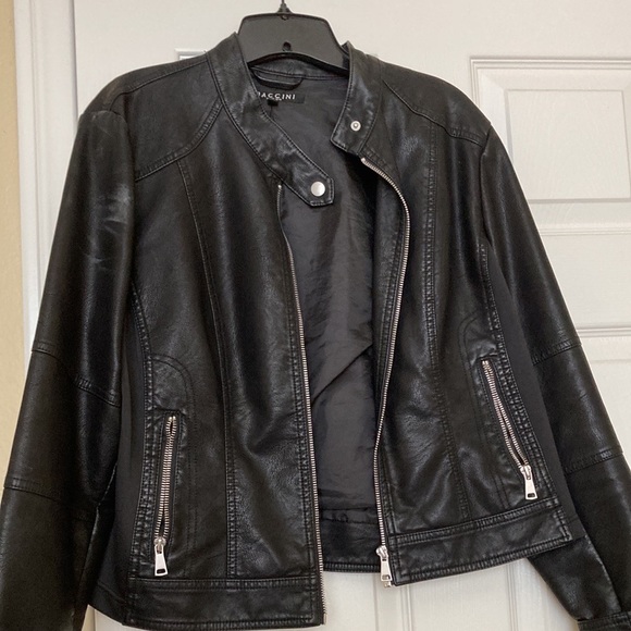 Baccini | Jackets & Coats | Baccini Leather Jacket | Poshmark